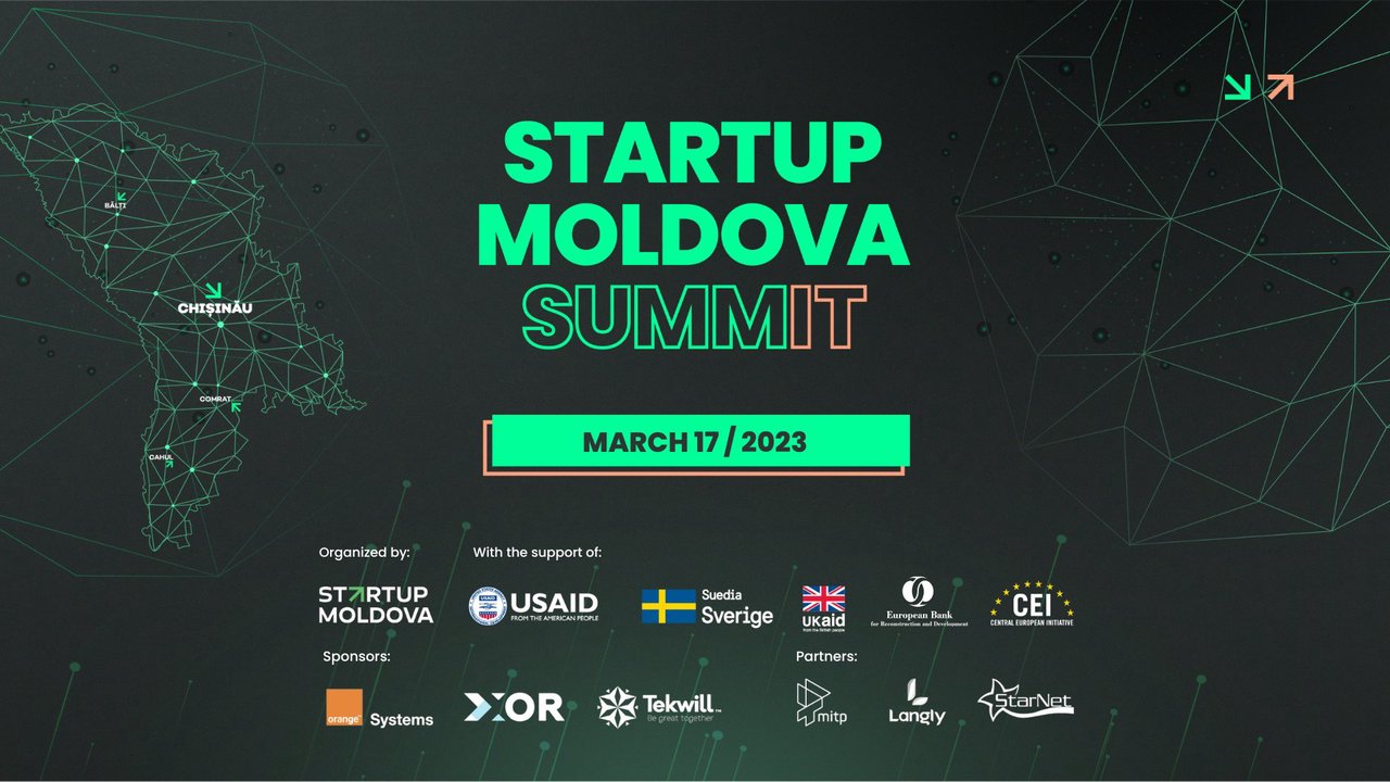 Startup Moldova Summit 2023: Cel mai mare eveniment dedicat startup-urilor tehnologice din ...